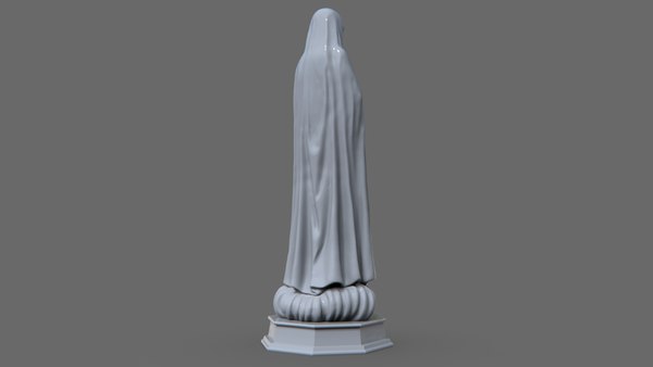 3D model Our Lady of Fatima Zbrush Sculpt - TurboSquid 2023462