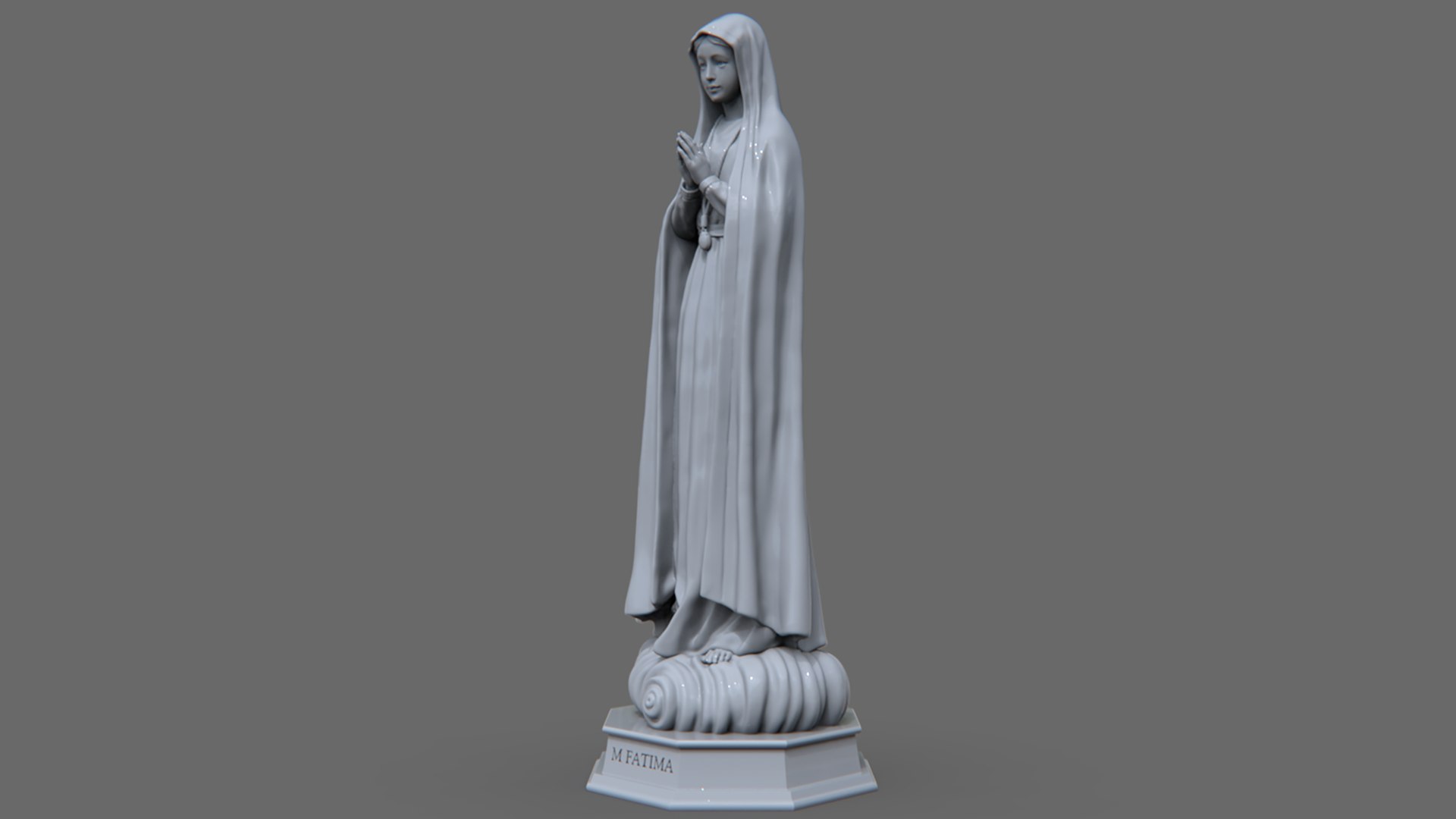 3D model Our Lady of Fatima Zbrush Sculpt - TurboSquid 2023462