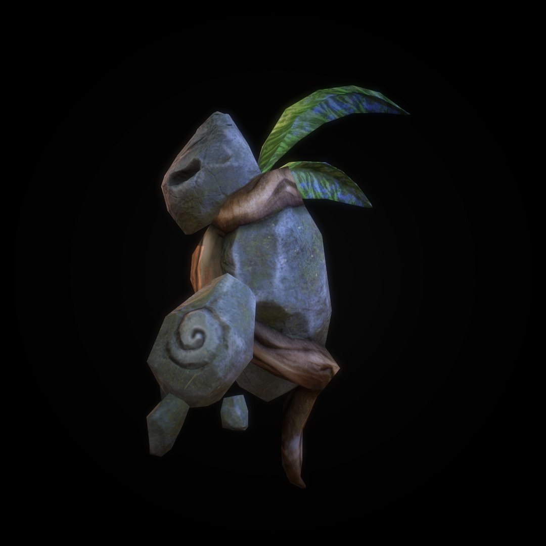 Character Flying Golem 3d Model