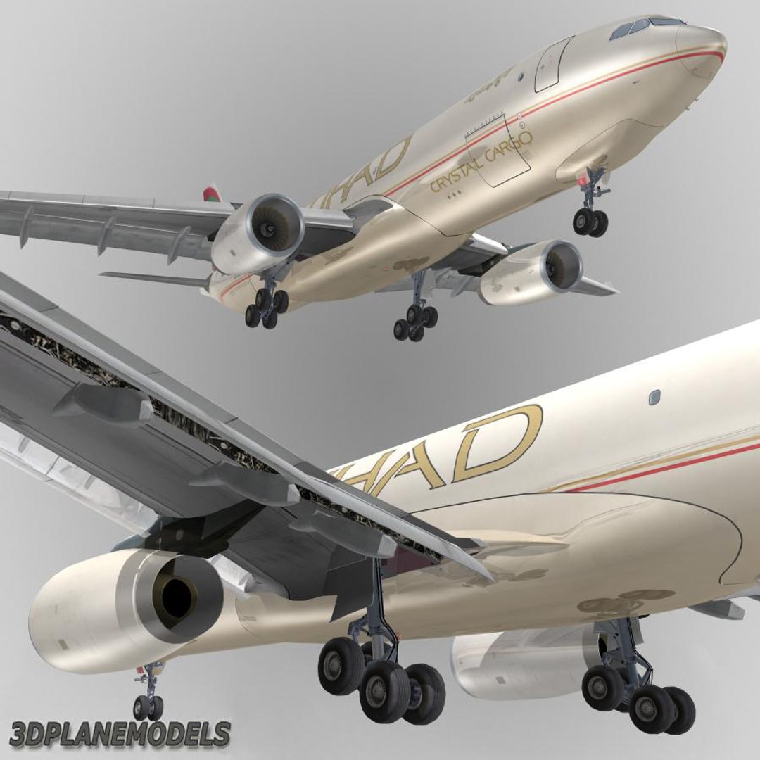 Airbus Aircraft Landing Cargo 3d Model