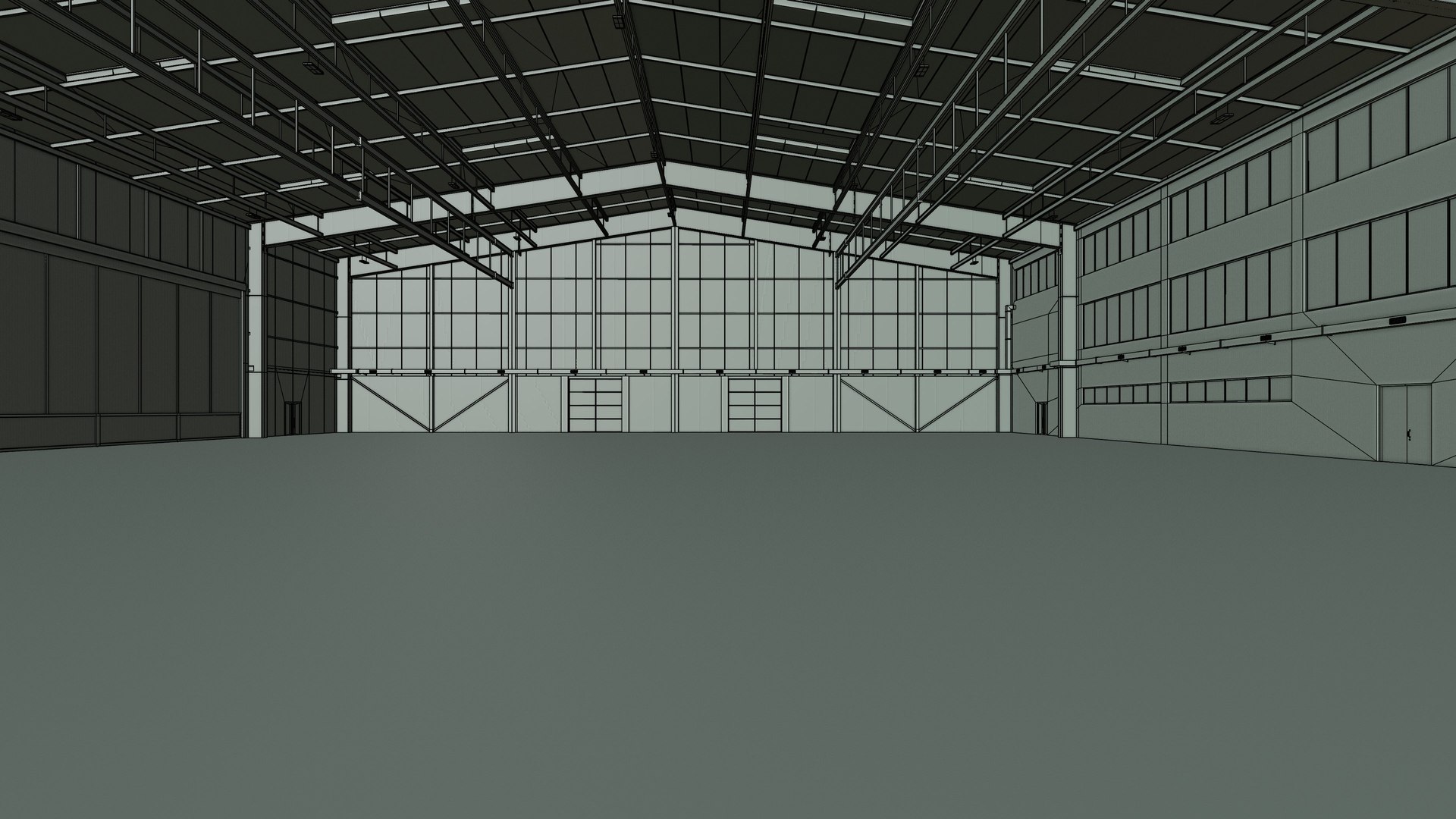 Airplane Hangar Interior 13 3D - TurboSquid 2089184