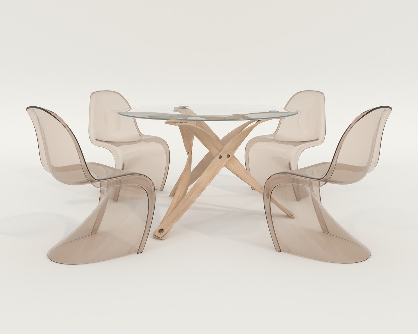 3D Modern Dining Table And Chairs 40 - TurboSquid 2285808