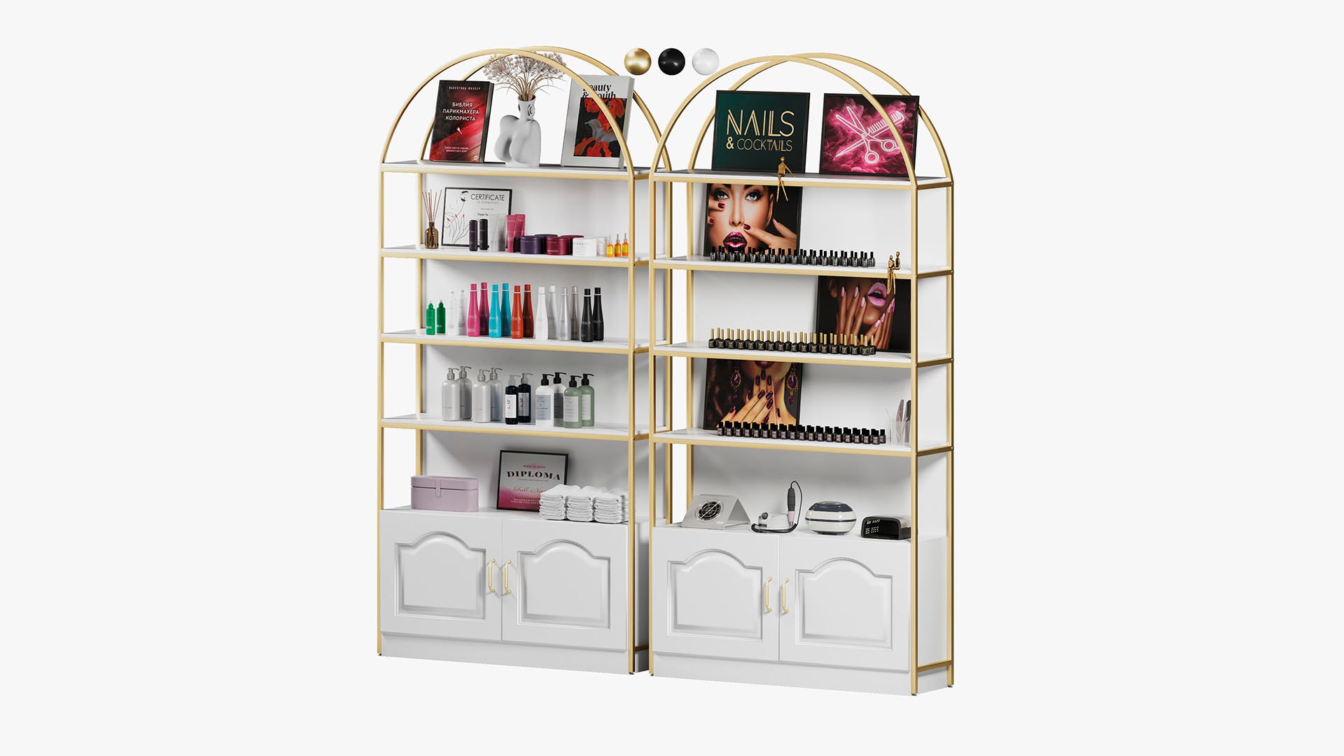 3D Display Rack For Cosmetic Products 02 Model - TurboSquid 2127126