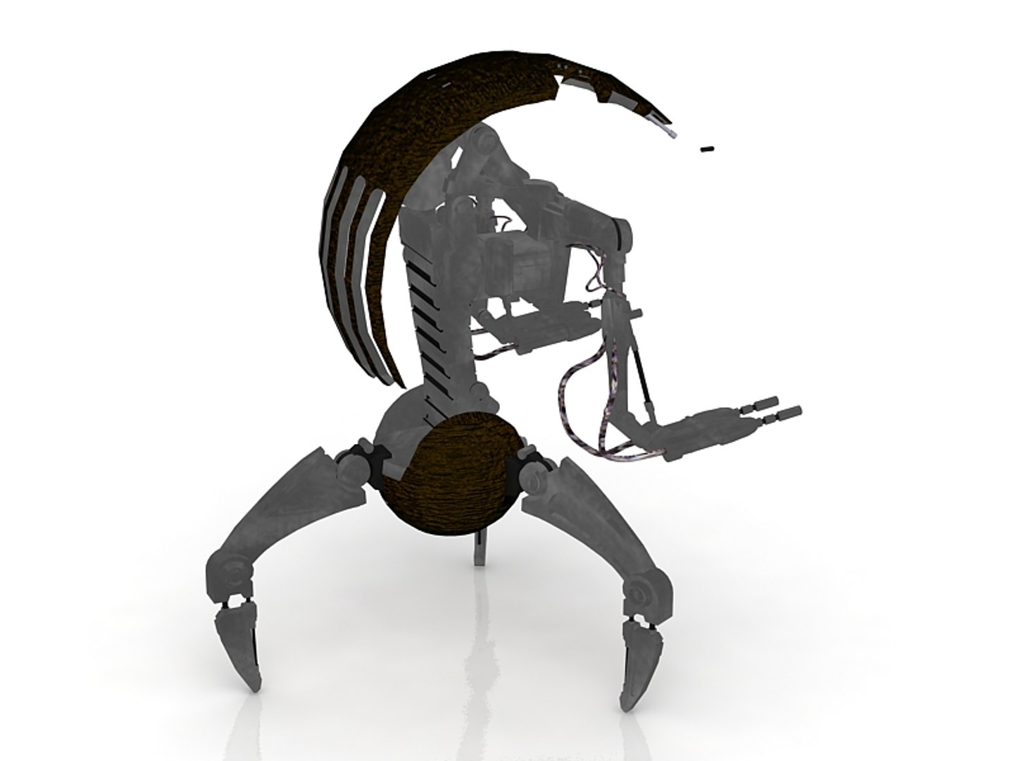 Battle Droid Robot Droideka 3D Model - TurboSquid 1613870