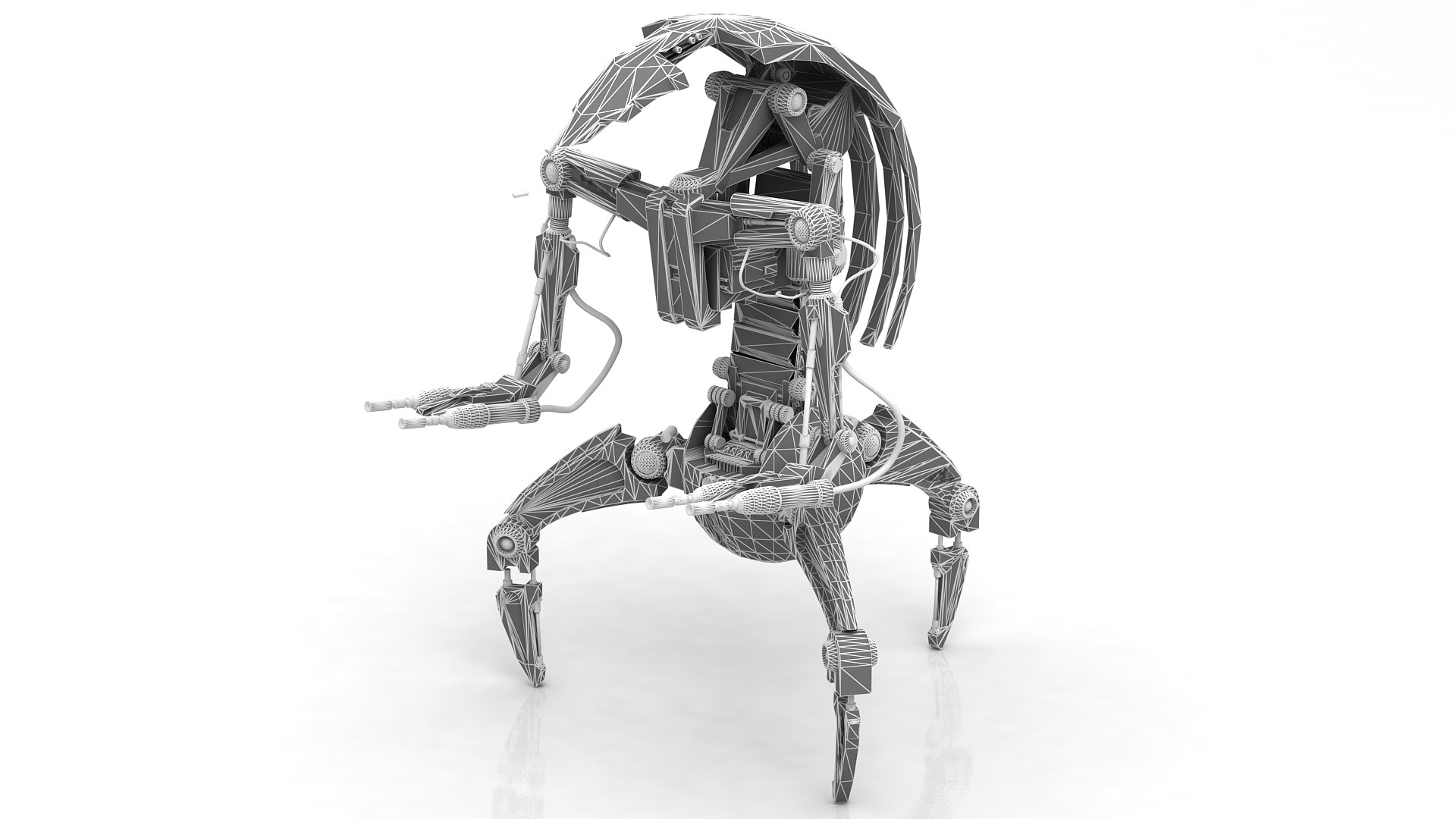 Battle Droid Robot Droideka 3D Model - TurboSquid 1613870