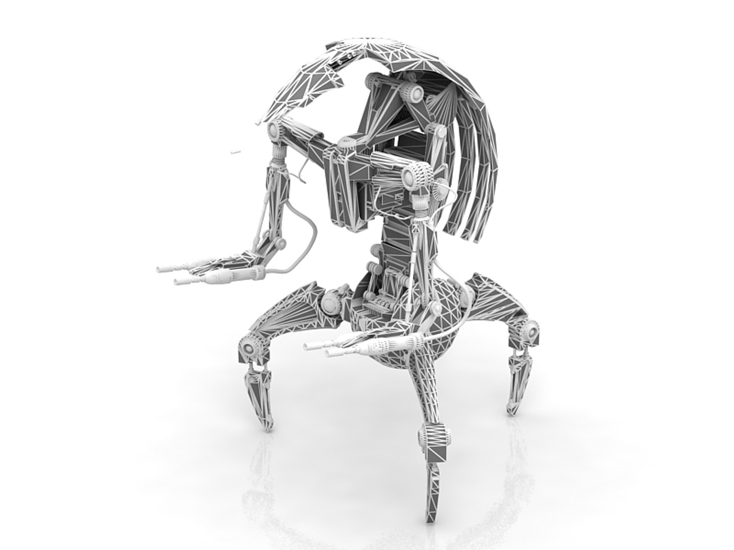 Battle Droid Robot Droideka 3D Model - TurboSquid 1613870