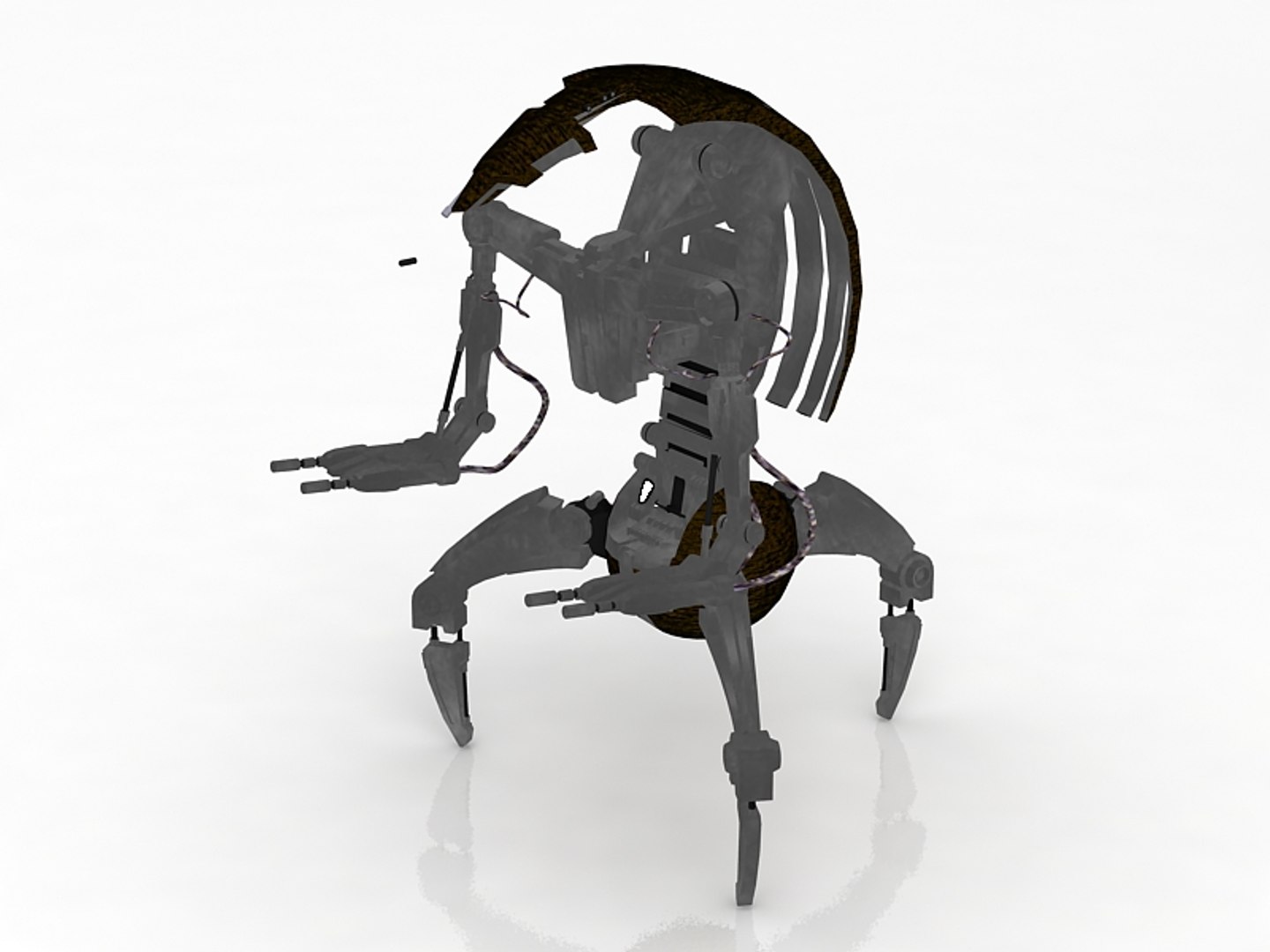 Battle Droid Robot Droideka 3D Model - TurboSquid 1613870