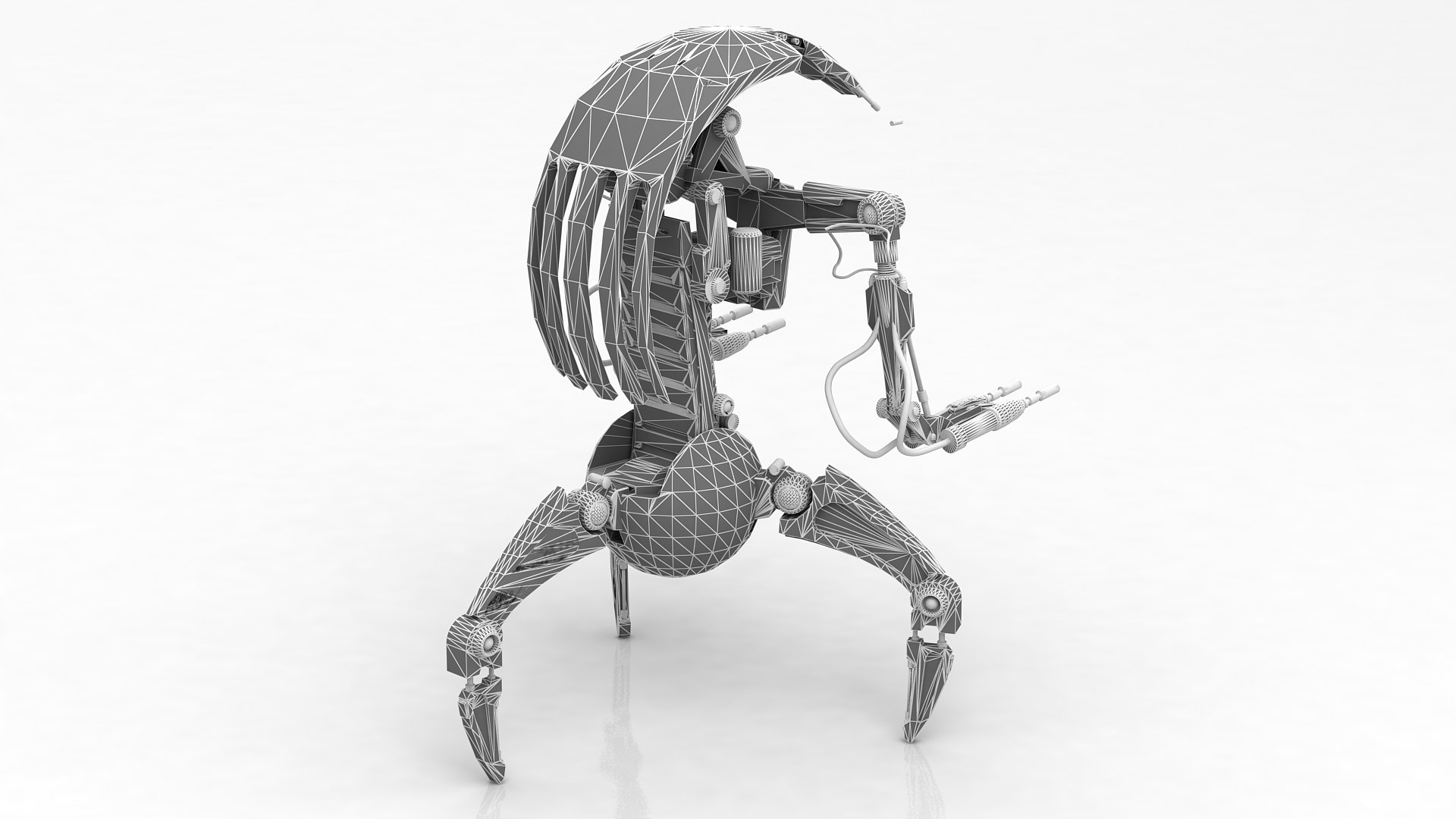 Battle Droid Robot Droideka 3D Model - TurboSquid 1613870