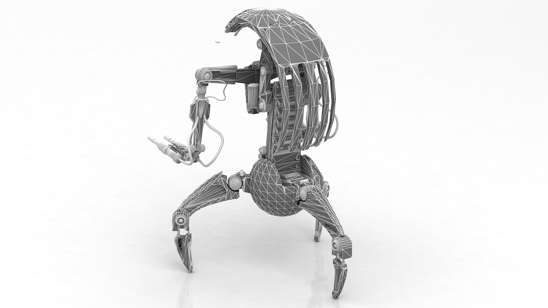 Battle Droid Robot Droideka 3D Model - TurboSquid 1613870
