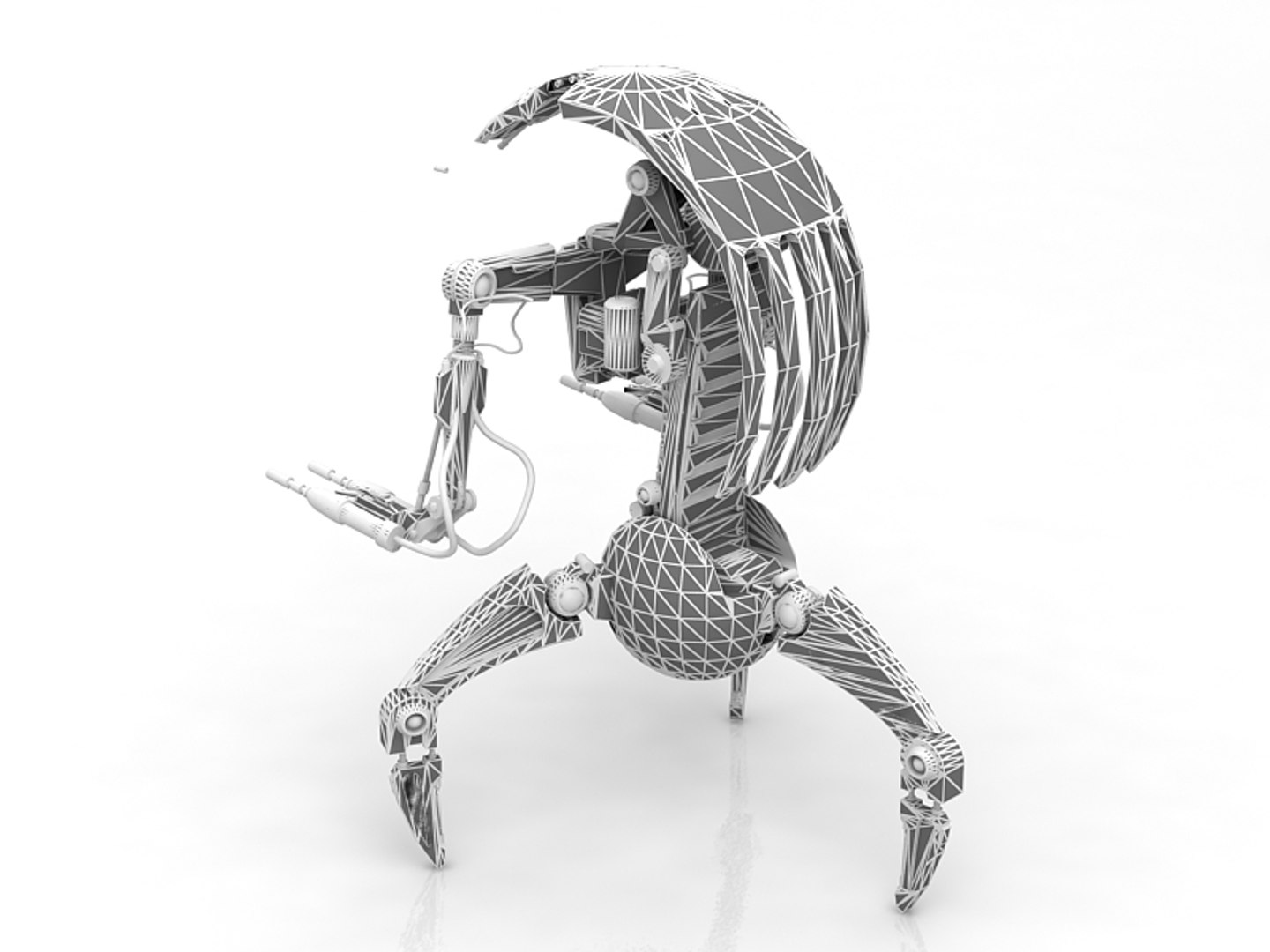 Battle Droid Robot Droideka 3D Model - TurboSquid 1613870