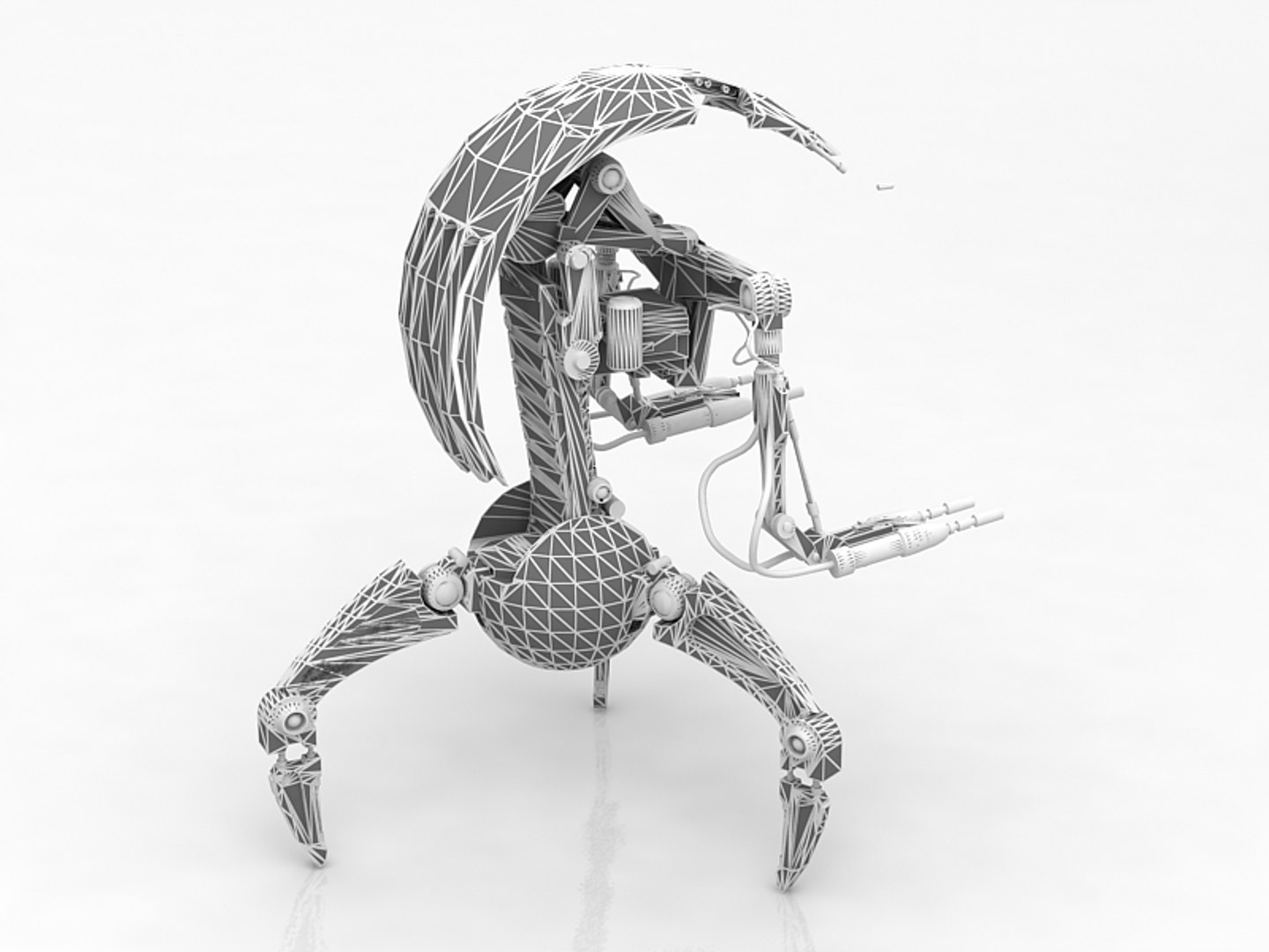 Battle Droid Robot Droideka 3D Model - TurboSquid 1613870