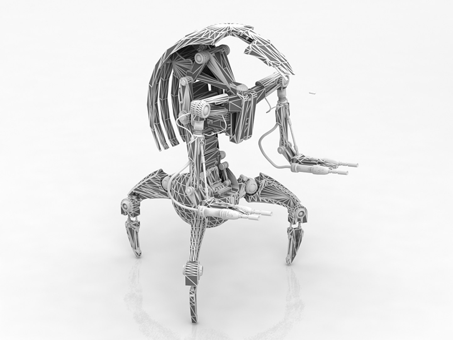 Battle Droid Robot Droideka 3D Model - TurboSquid 1613870