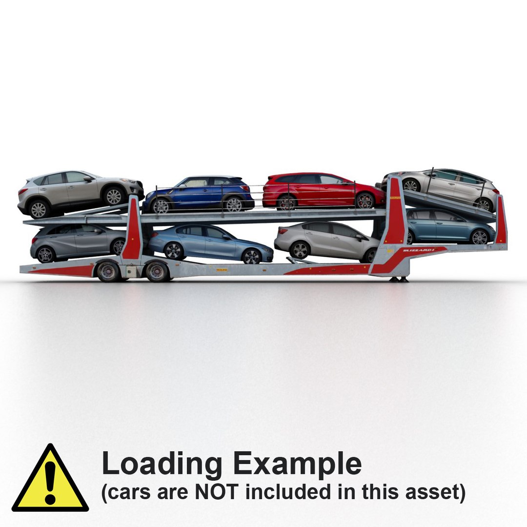 Rolfo Car Transporter 3d Model