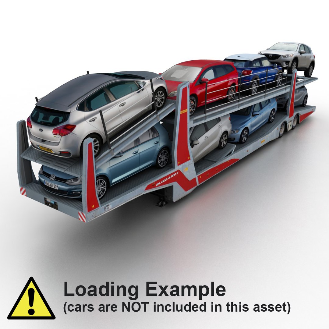 Rolfo Car Transporter 3d Model