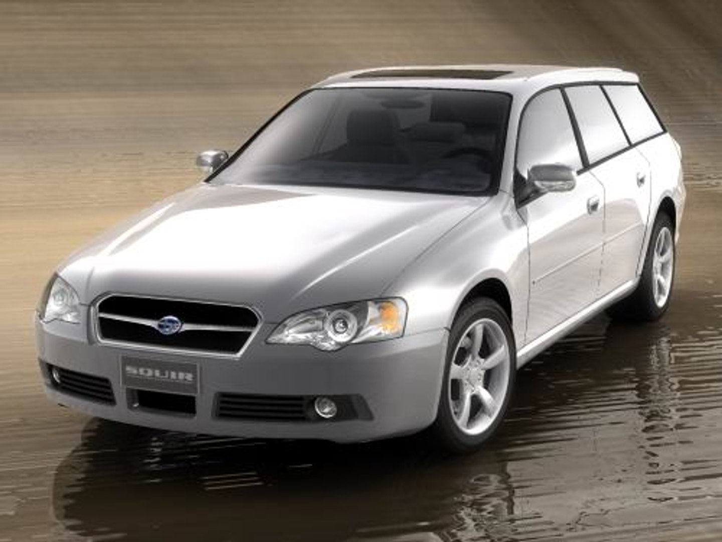 subaru legacy estate 3d model