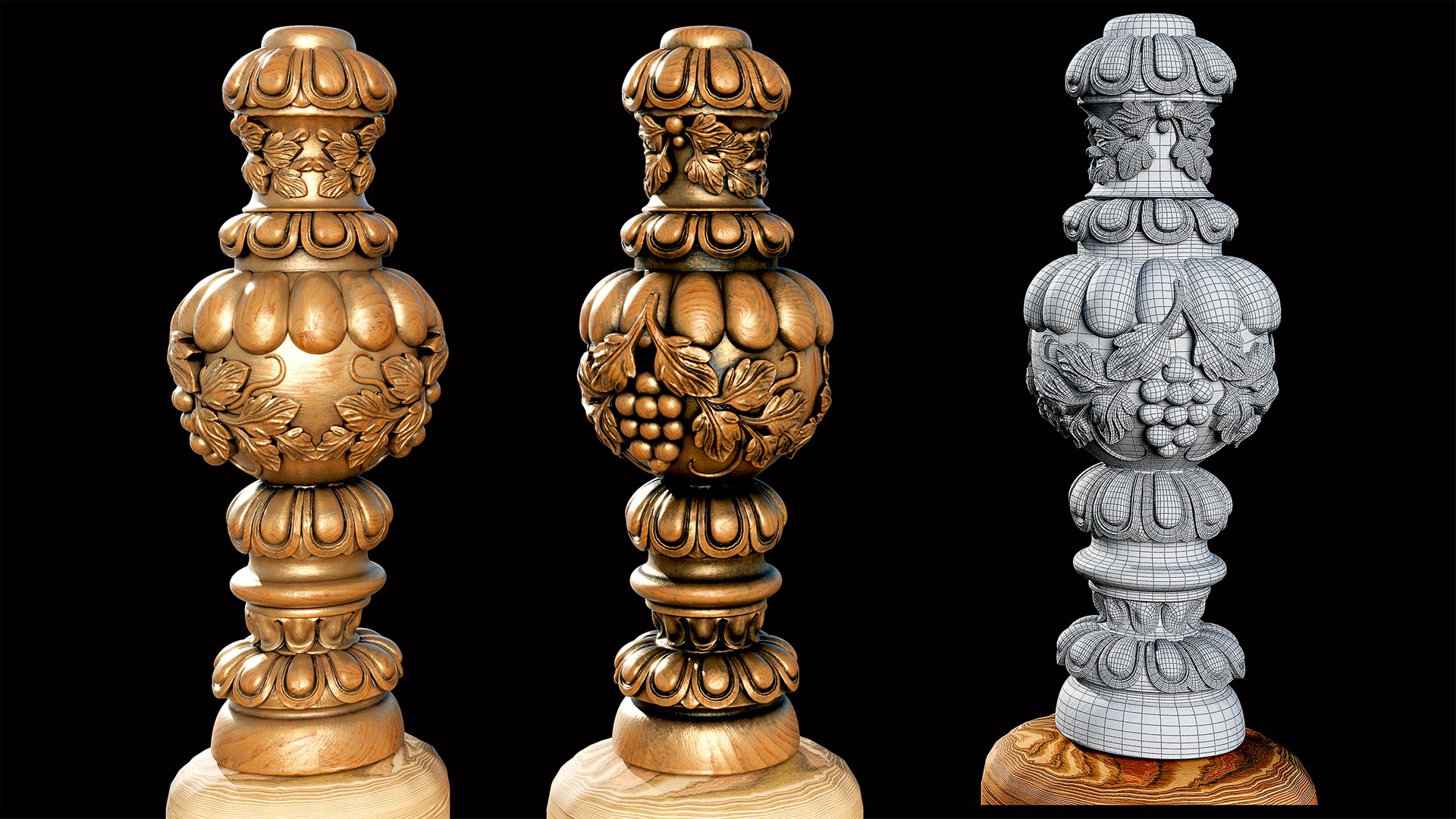 Classic Ornamental Pillar 3D Model - TurboSquid 2424397