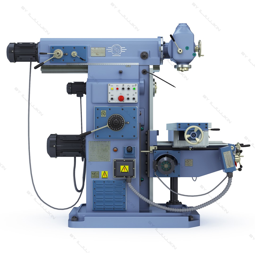 3ds Max Milling Machine Tool