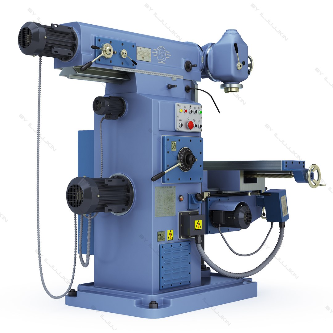 3ds Max Milling Machine Tool