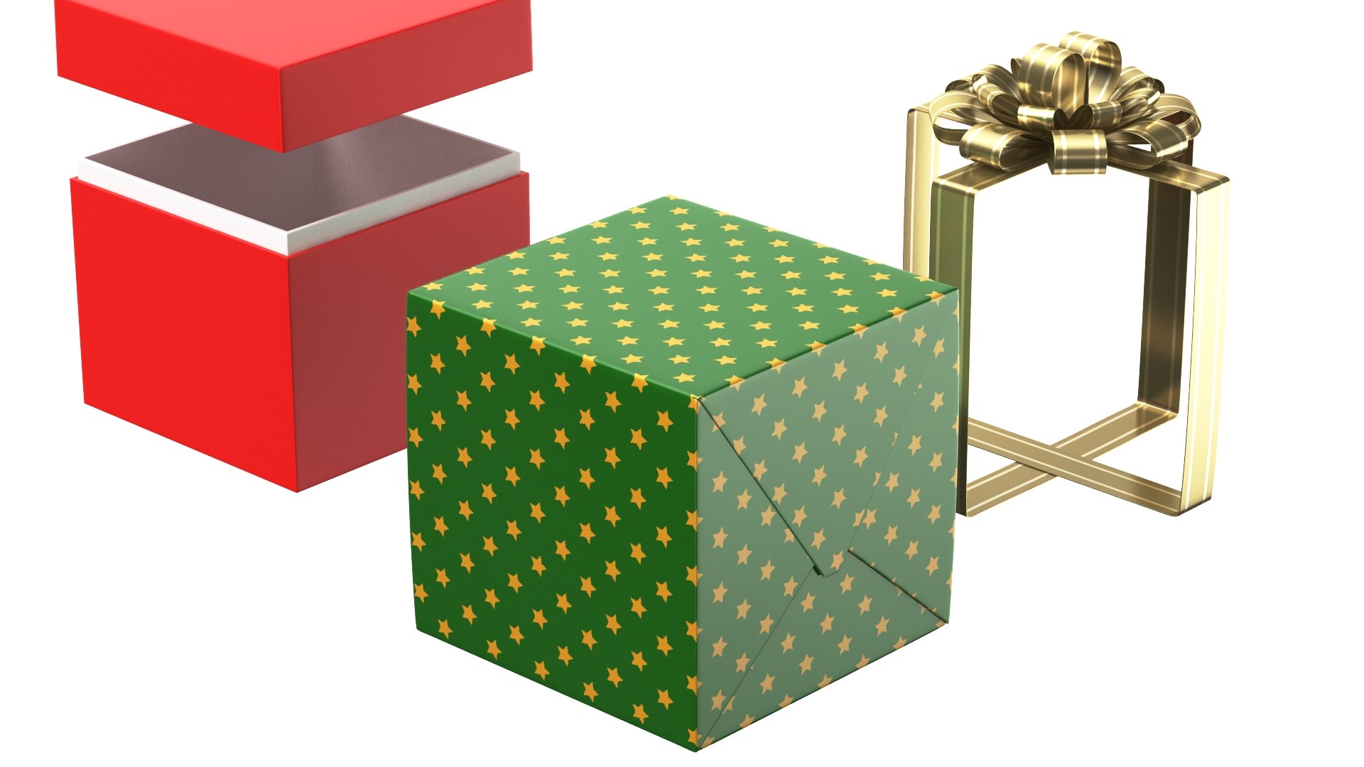 Detailed Gift Box 06 model - TurboSquid 2162676