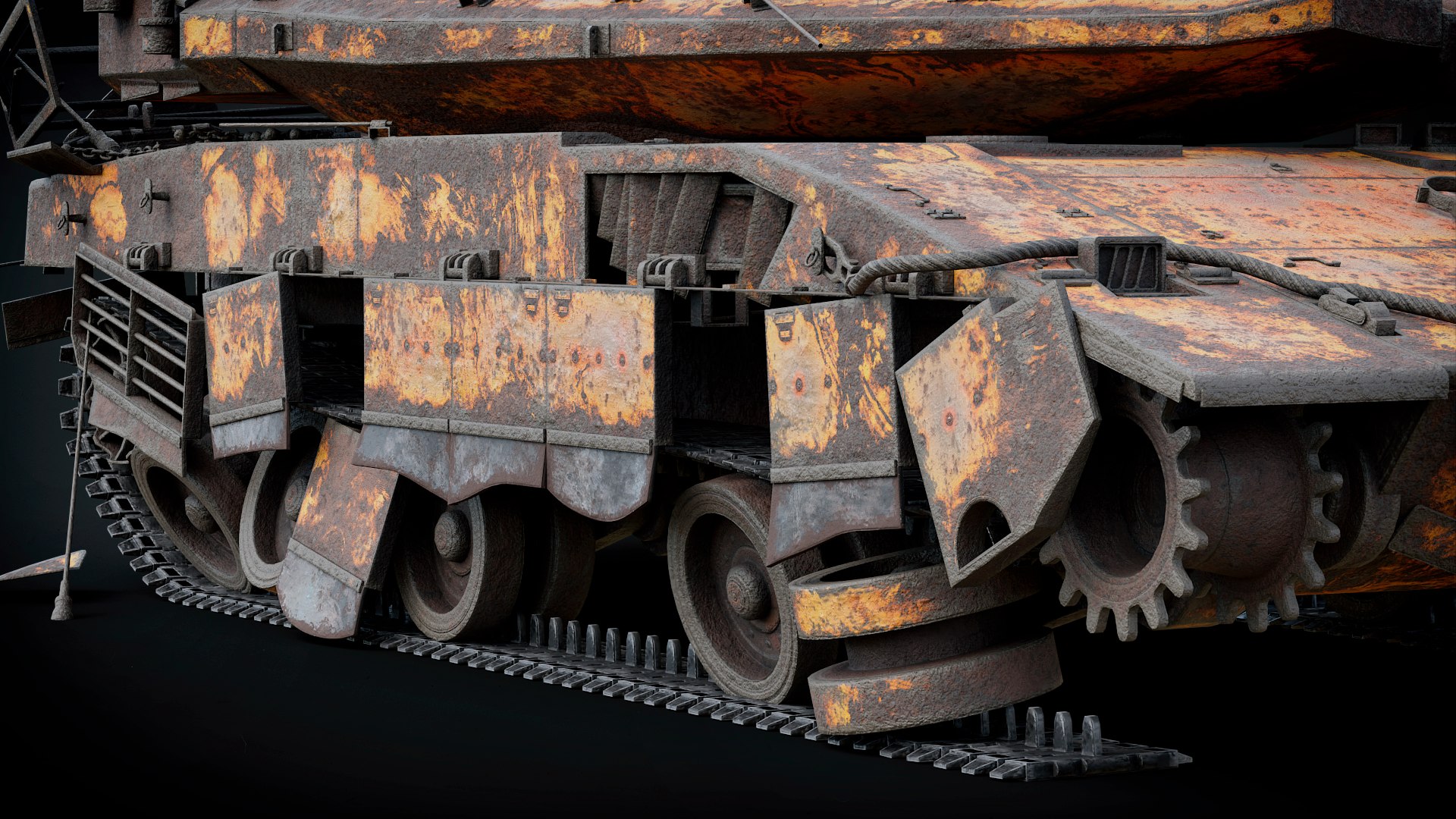 3D Merkava Mk4 Tank Destroyed - TurboSquid 2164861