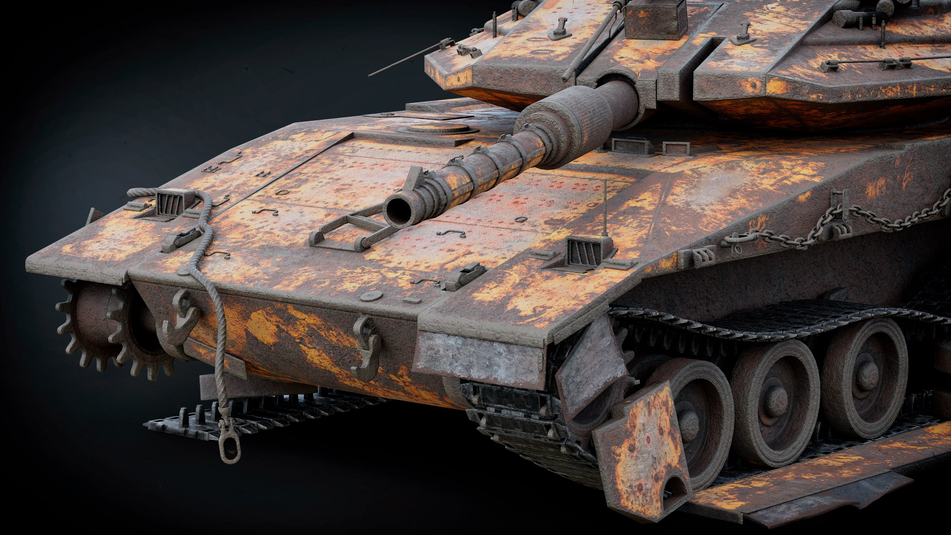 3D Merkava Mk4 Tank Destroyed - TurboSquid 2164861