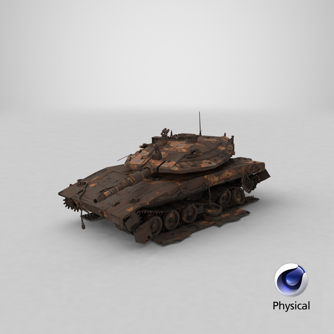 3D Merkava Mk4 Tank Destroyed - TurboSquid 2164861
