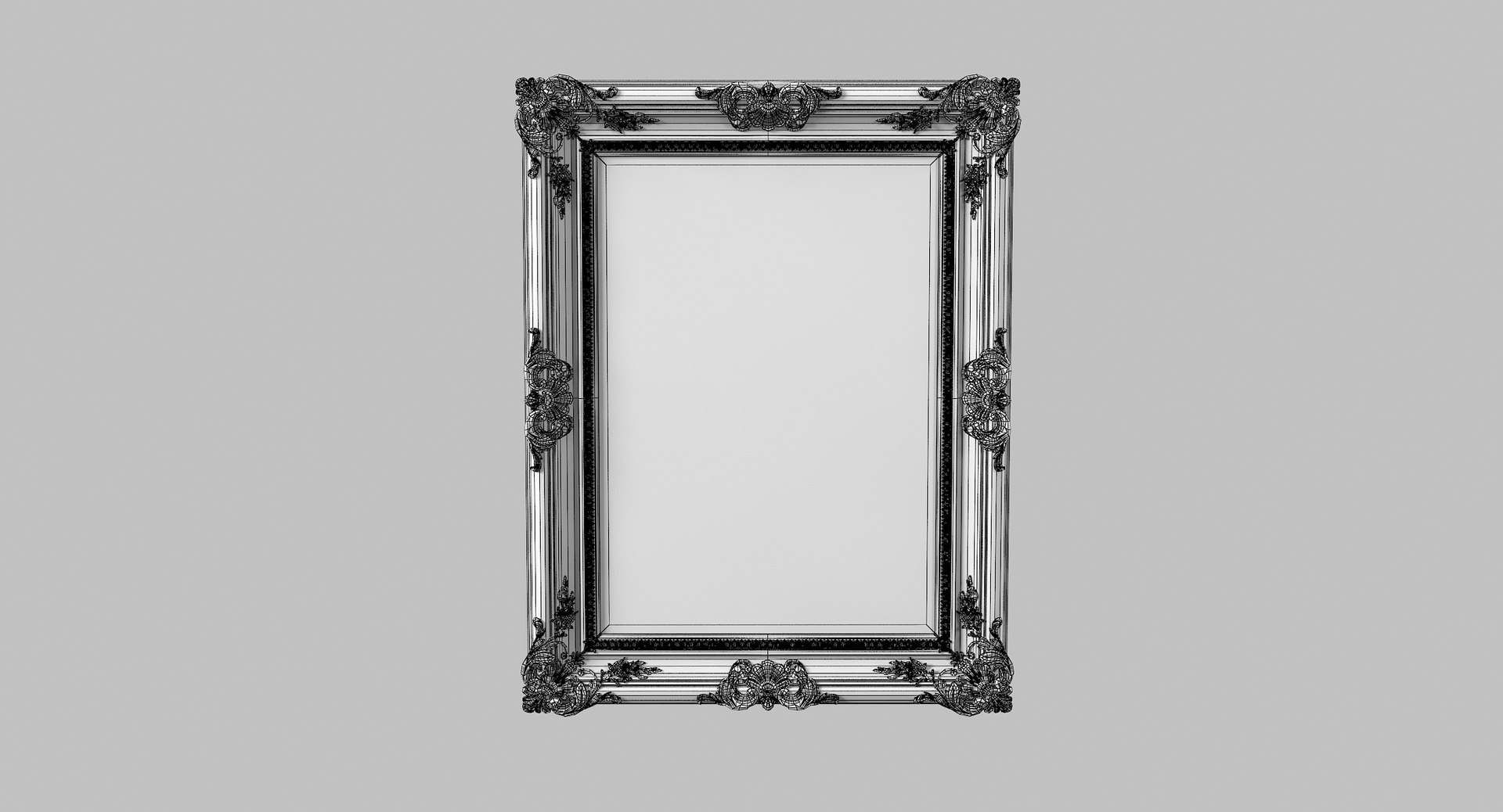 Golden Picture Frame 3D Model - TurboSquid 1419445