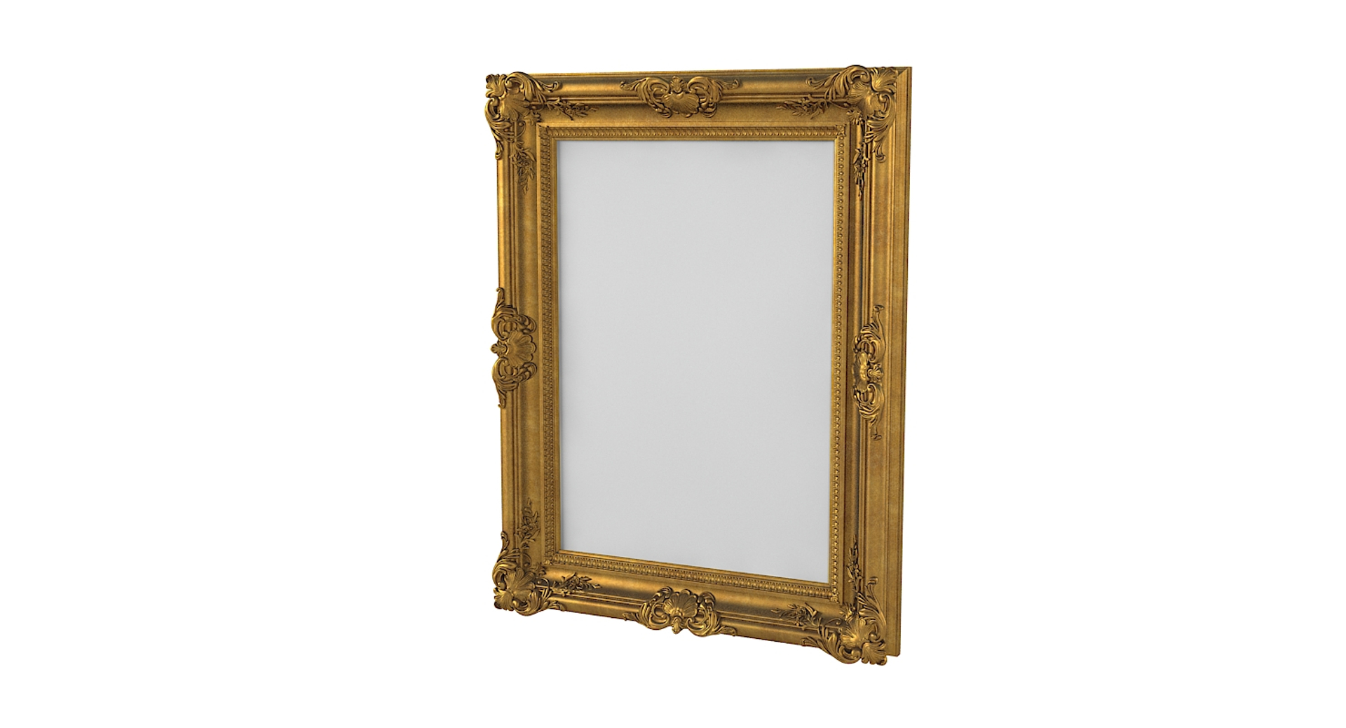 Golden Picture Frame 3D Model - TurboSquid 1419445