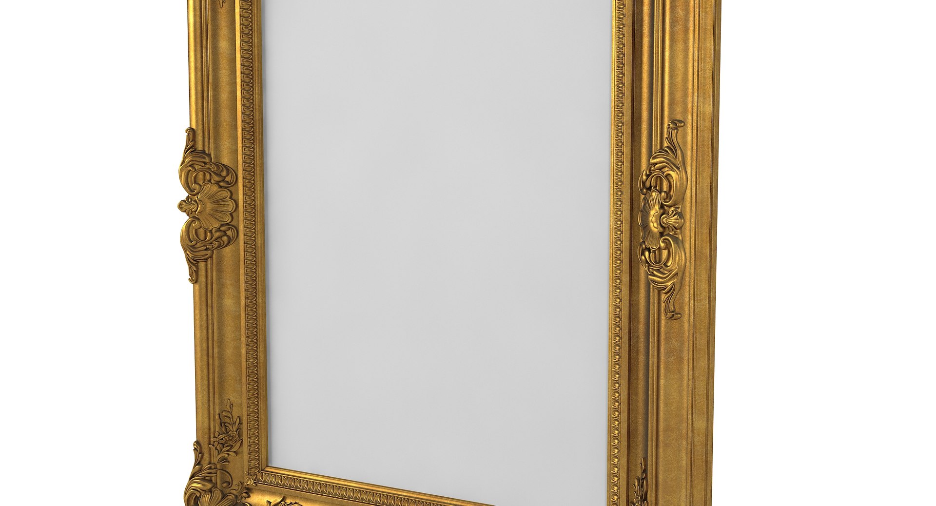 Golden Picture Frame 3D Model - TurboSquid 1419445