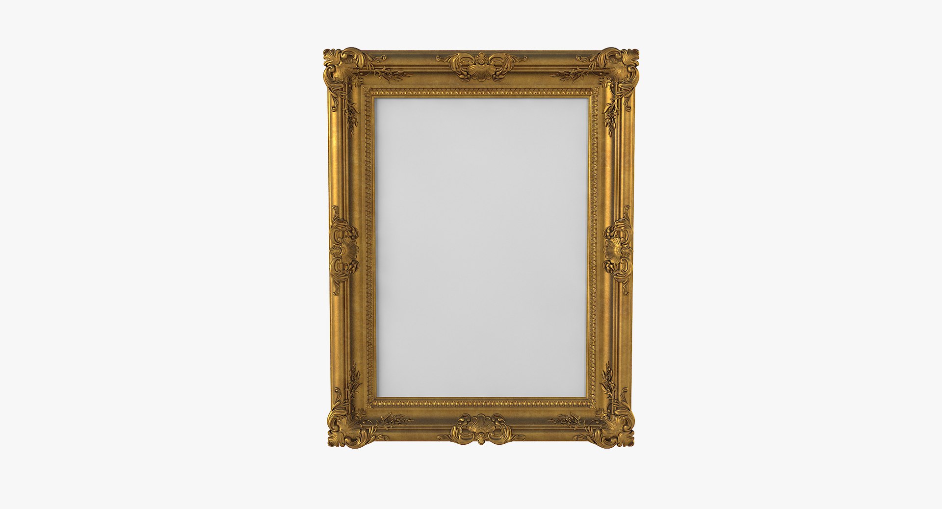 Golden Picture Frame 3D Model - TurboSquid 1419445