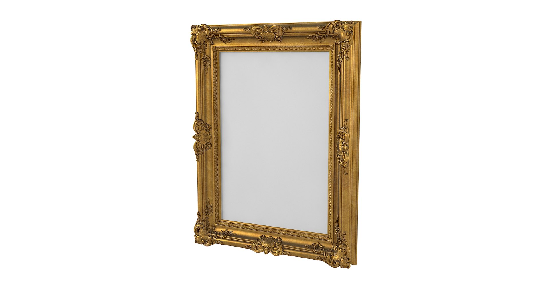 Golden Picture Frame 3D Model - TurboSquid 1419445