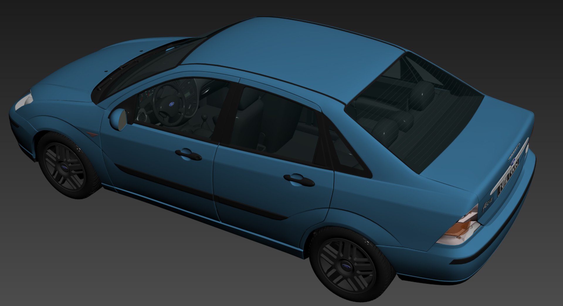 3D Model Ford Focus Sedan 2004 - TurboSquid 2049797