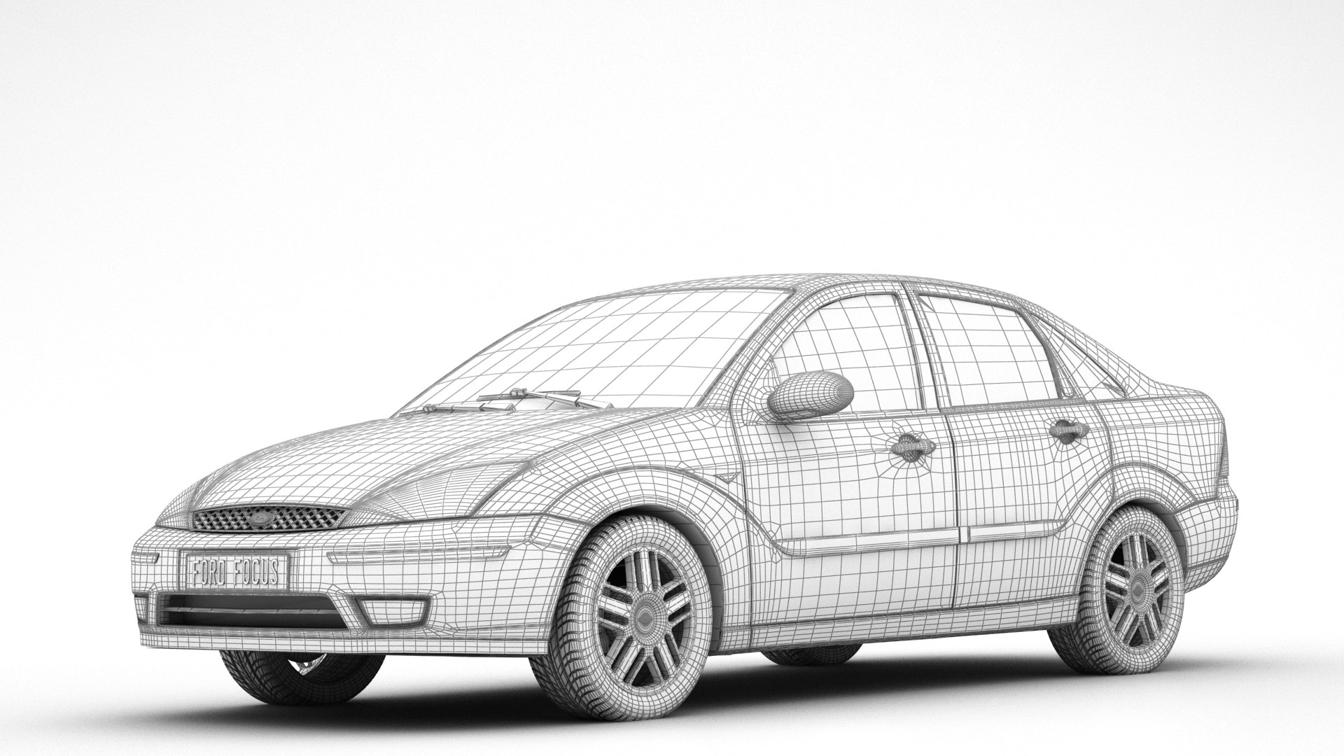 3D Model Ford Focus Sedan 2004 - TurboSquid 2049797