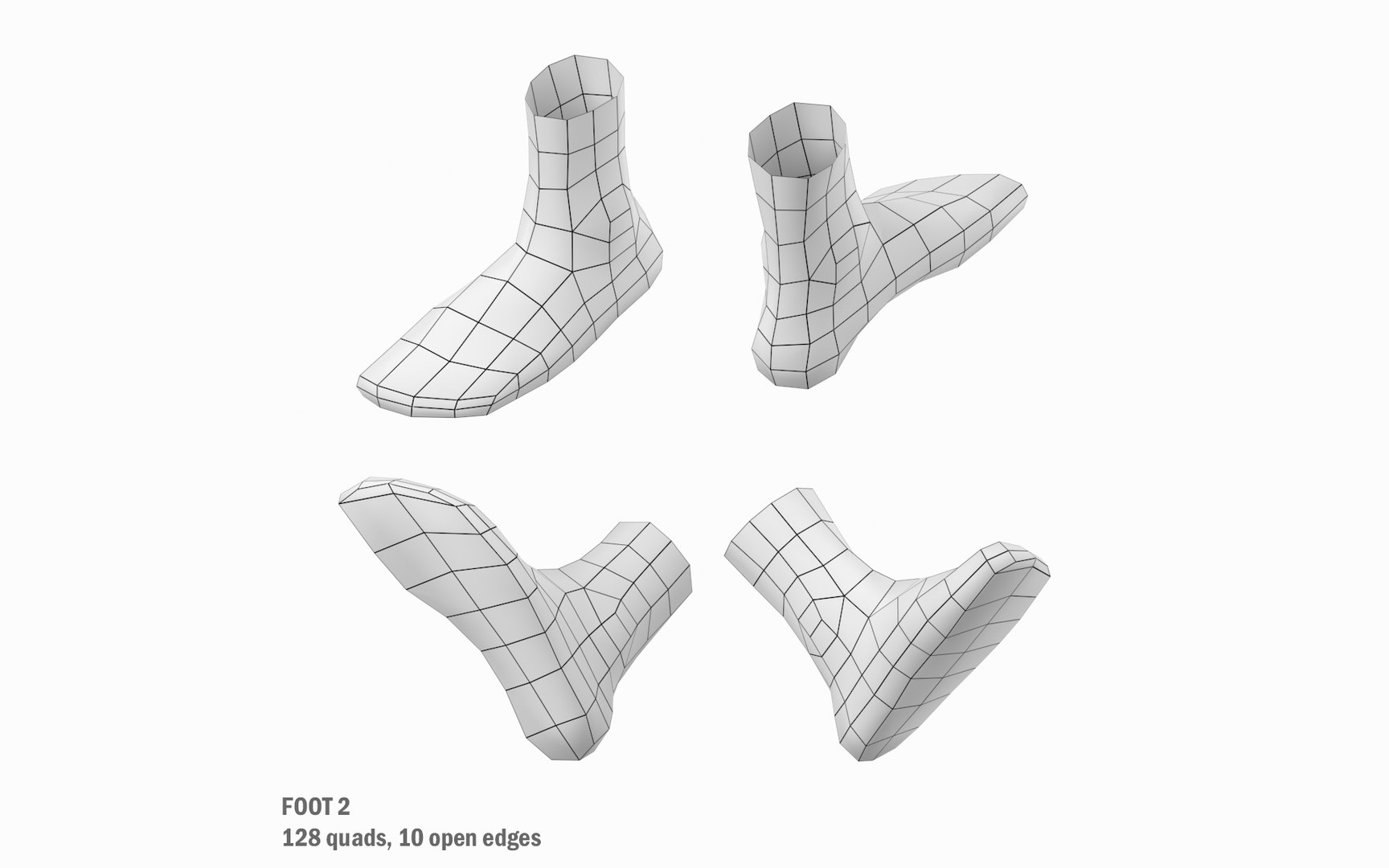 3D Foot Base Mesh Kit - TurboSquid 2067013