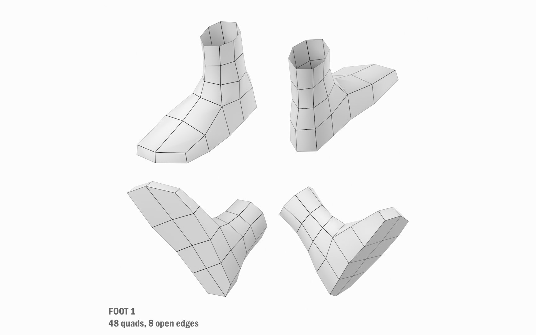 3D Foot Base Mesh Kit - TurboSquid 2067013