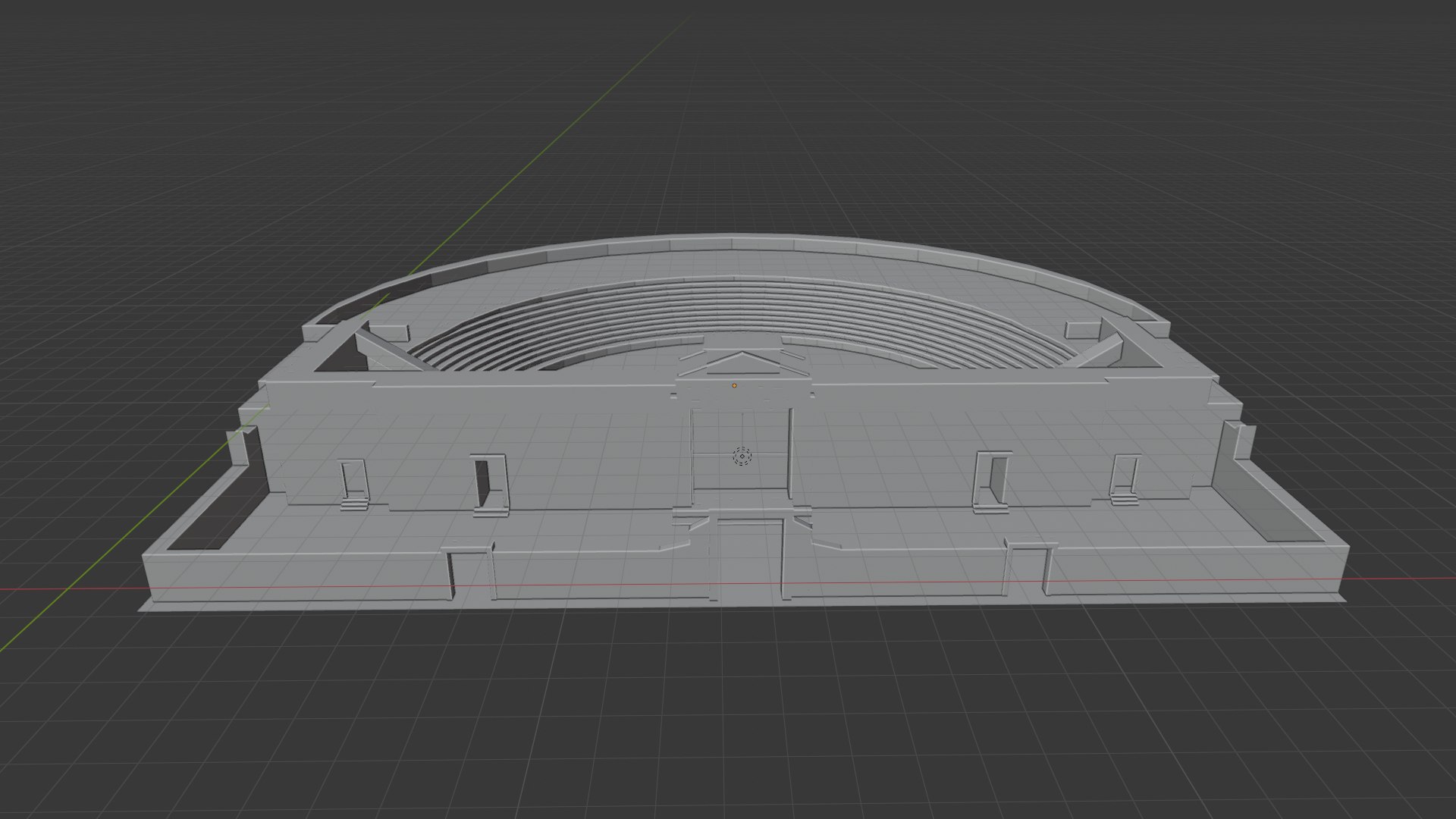 Free 3D Old Roman Theatre - TurboSquid 2291247