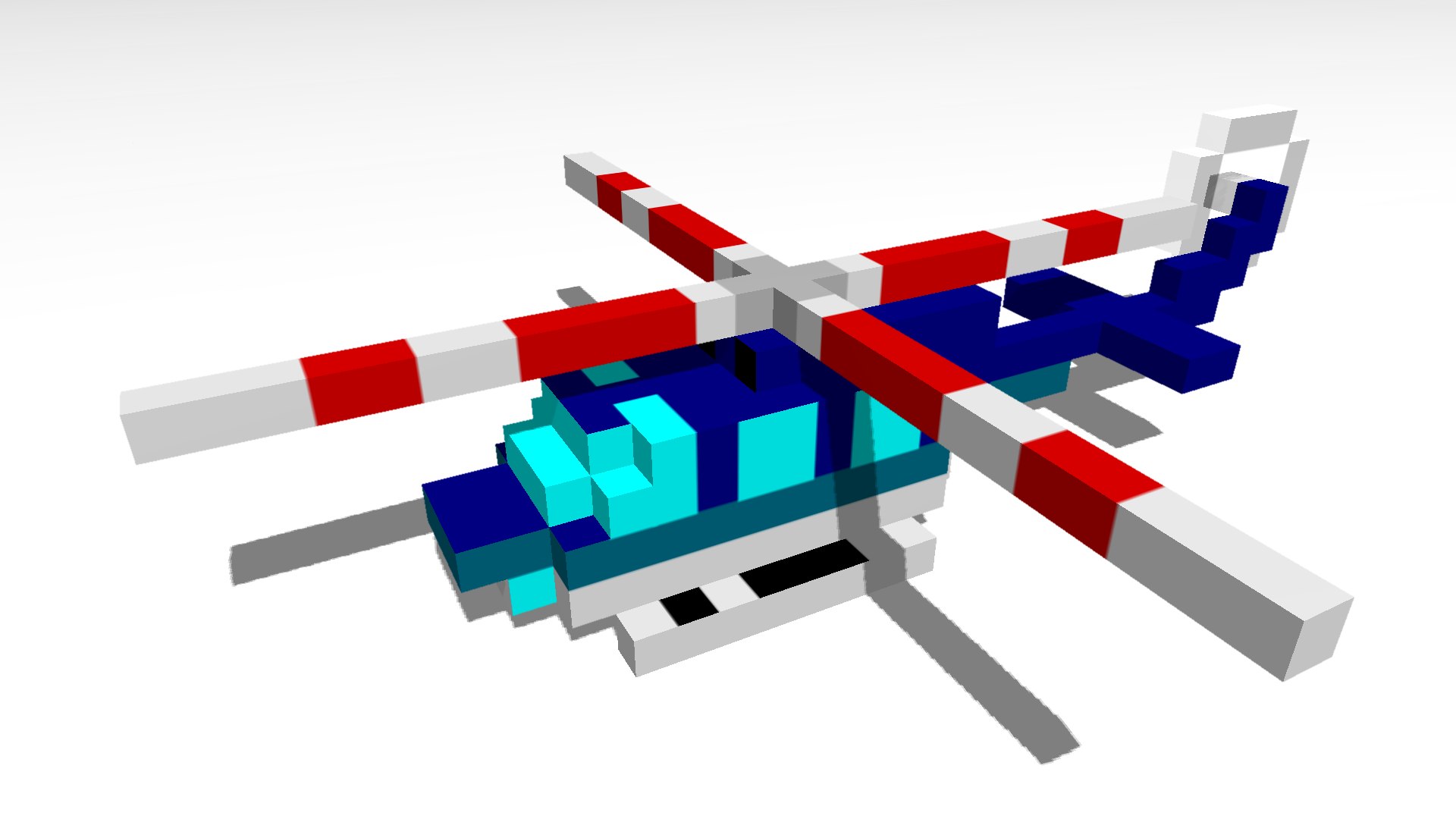 Bell 412 Pixelated 3D Model - TurboSquid 1905087