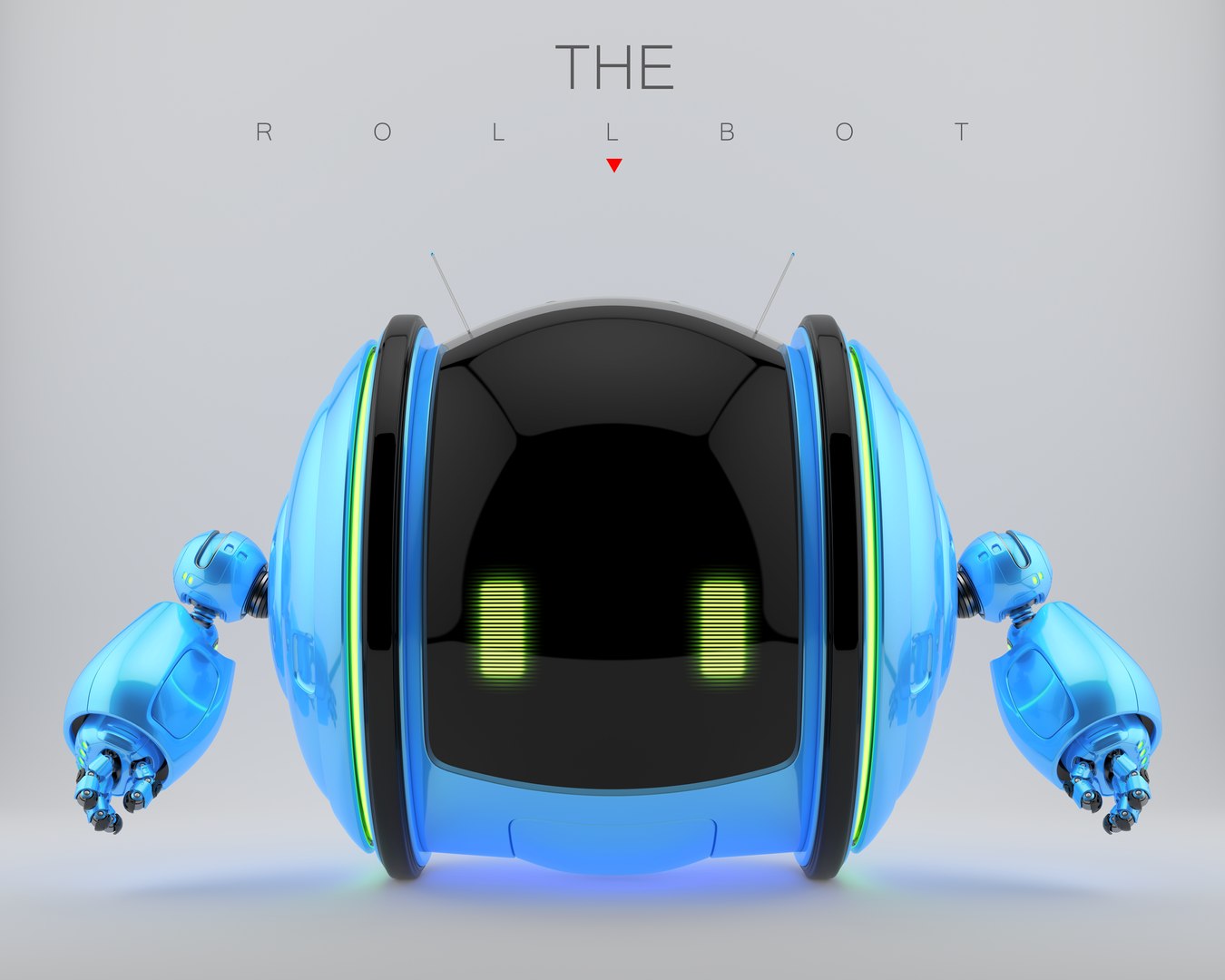 Cute Rolling Bot 3d Max