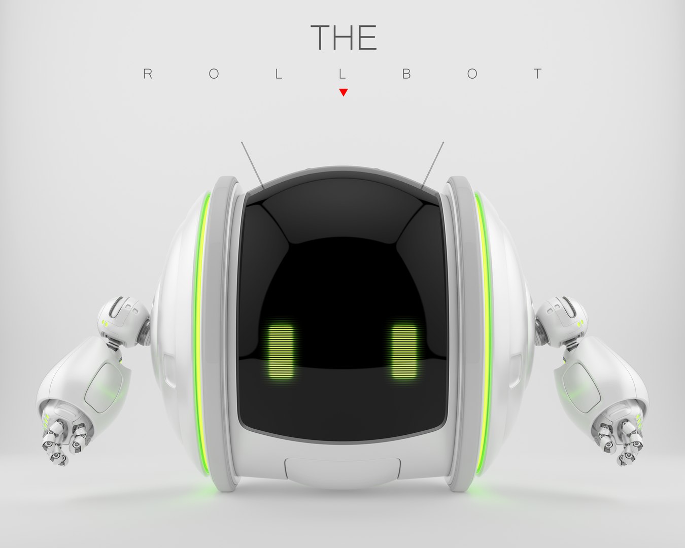 Cute Rolling Bot 3d Max