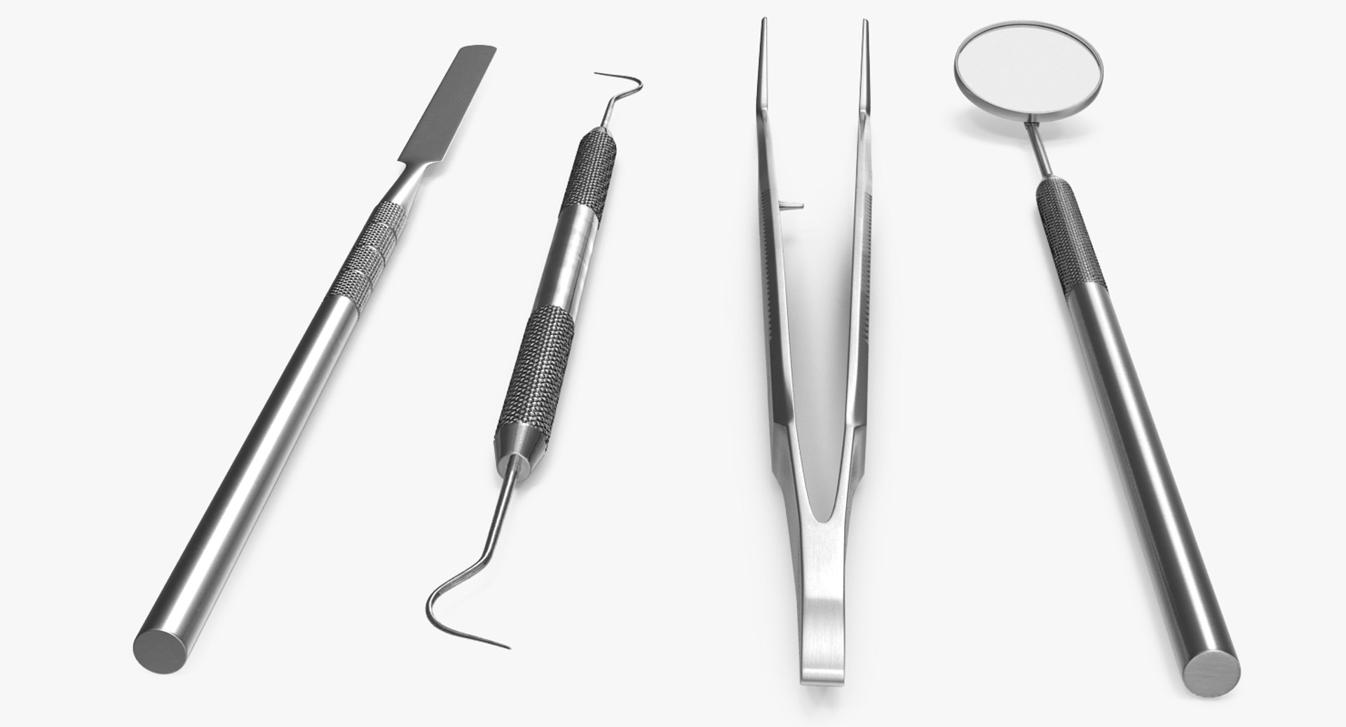 Basic Dental Instruments Set Model - TurboSquid 1297652