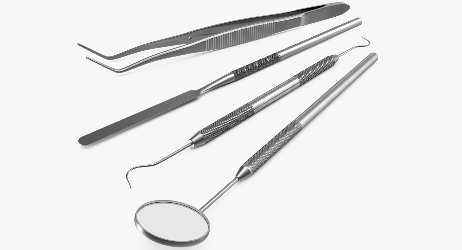 Basic Dental Instruments Set Model - TurboSquid 1297652