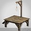 Gallows Scaffold Noose 3d Model