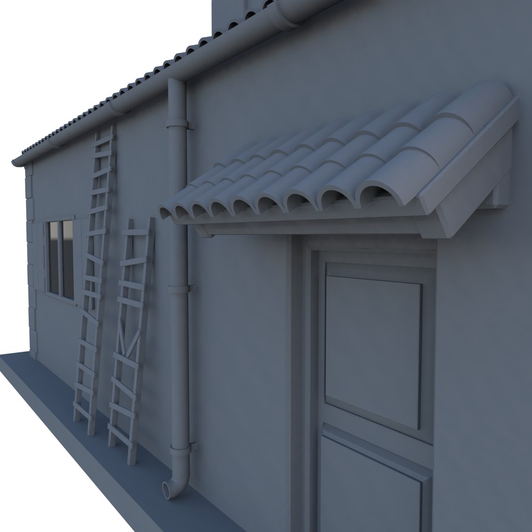 3d Polygons House Model