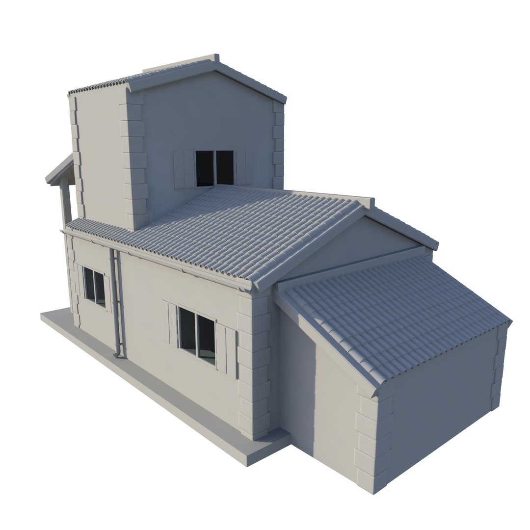 3d Polygons House Model