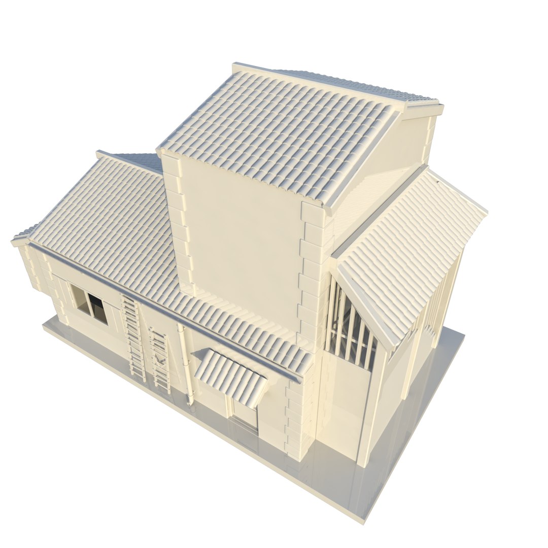 3d Polygons House Model