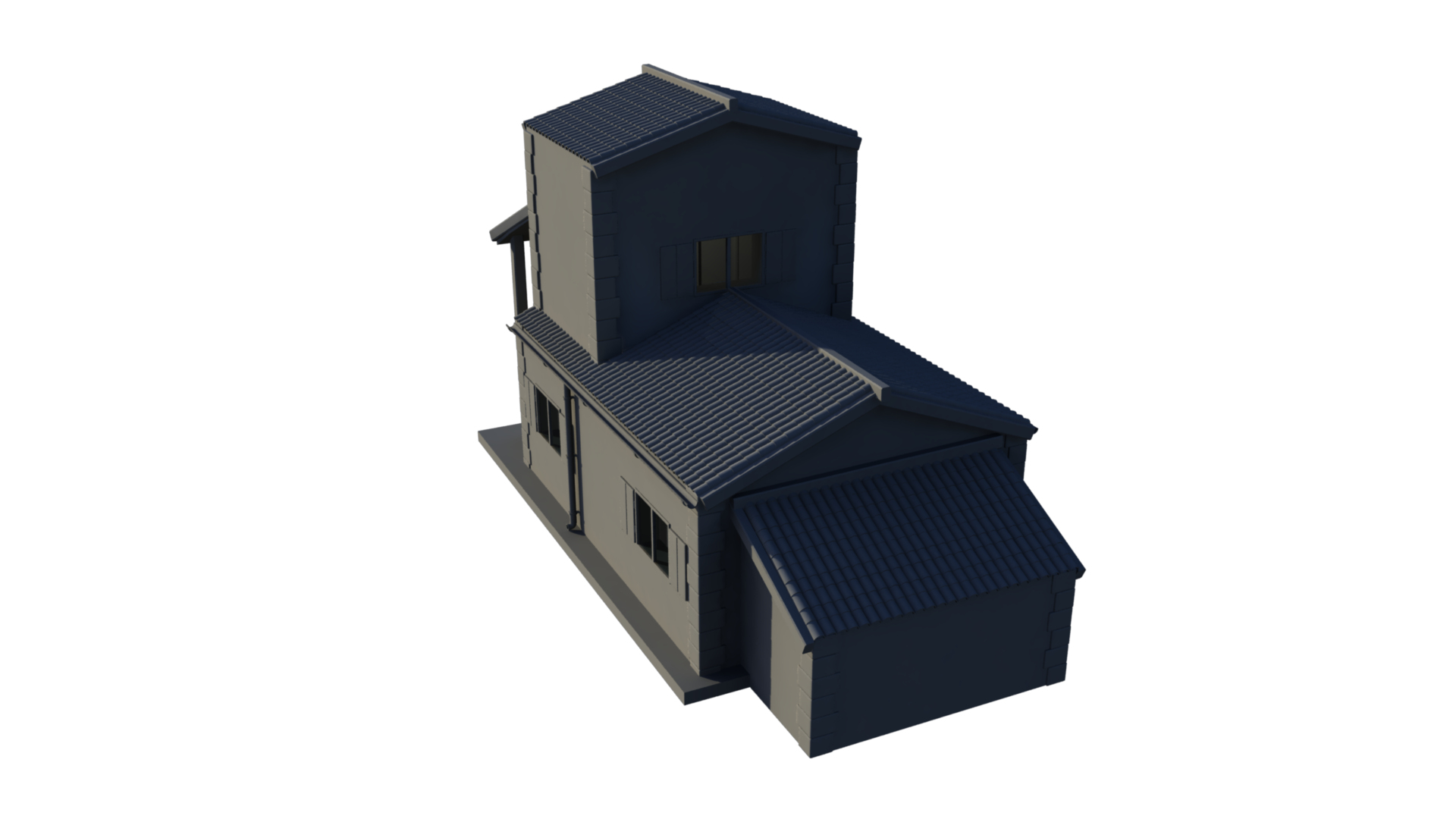 3d Polygons House Model