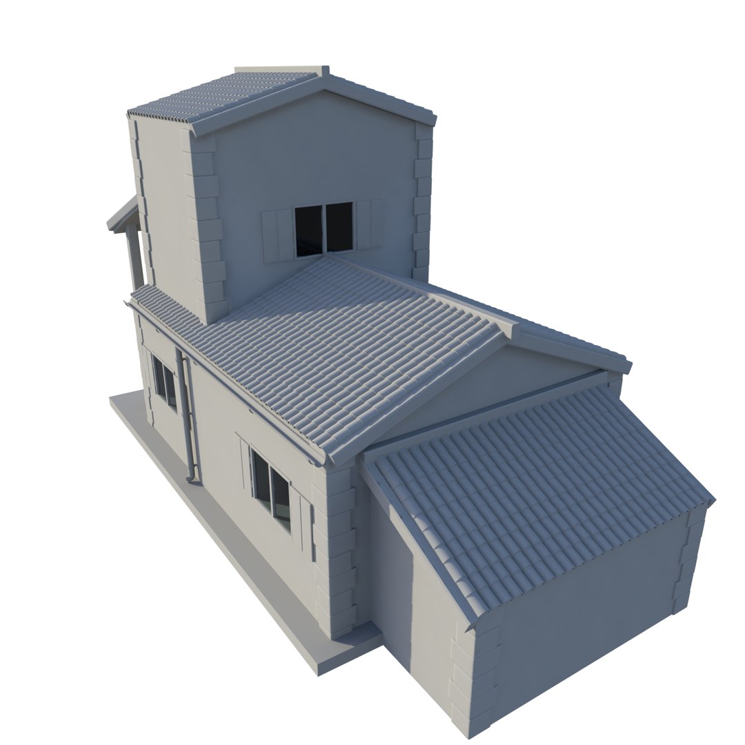 3d Polygons House Model