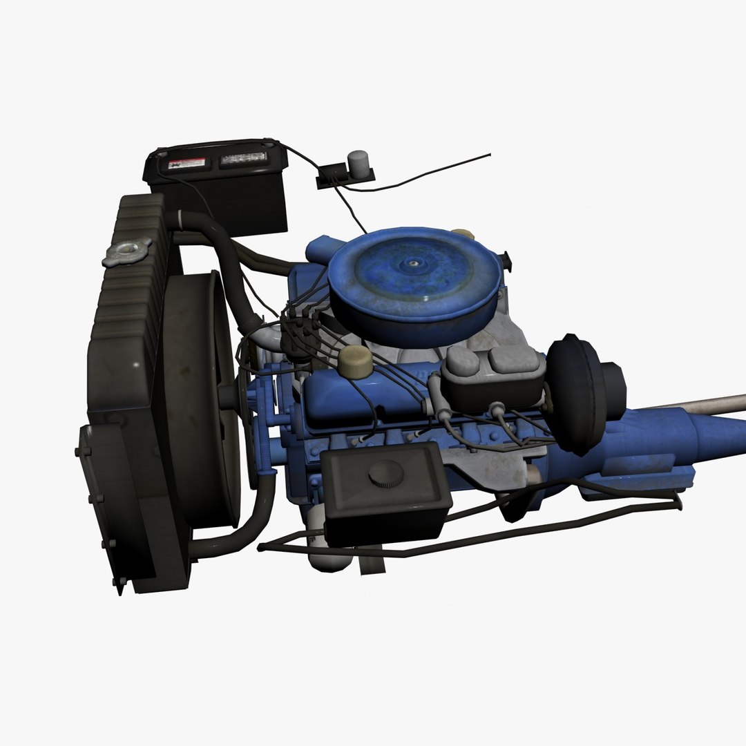 3D low-poly car engine | 1142929 | TurboSquid