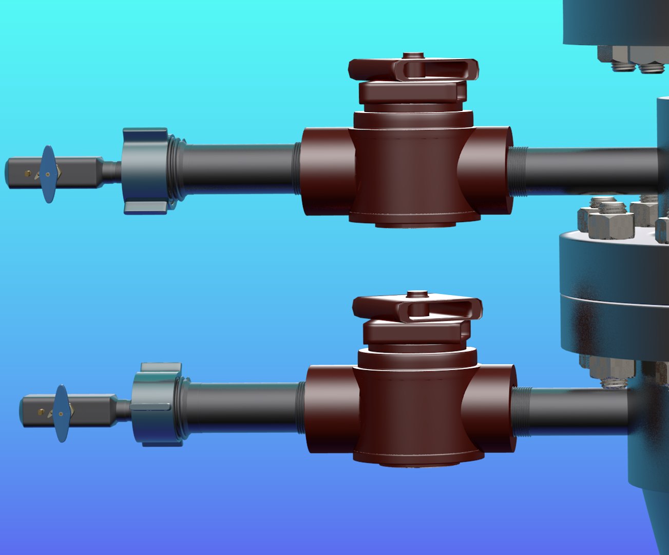 3d Model Oil Valves