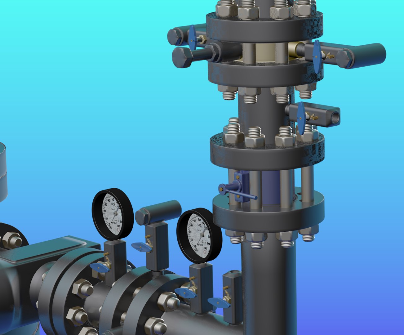 3d Model Oil Valves